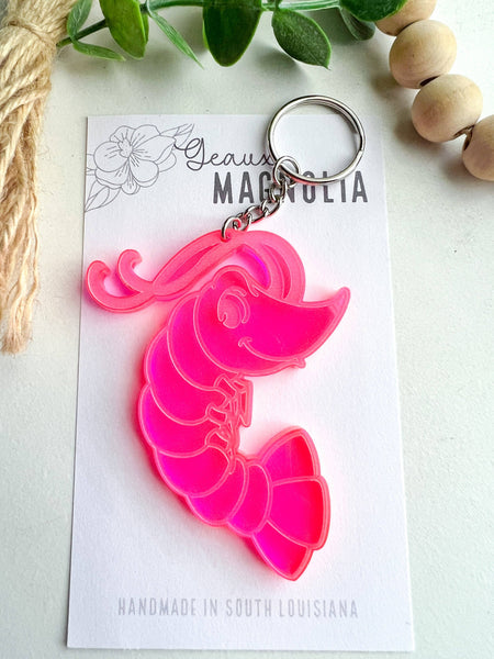 Shrimp Acrylic Keychain – Cottonways