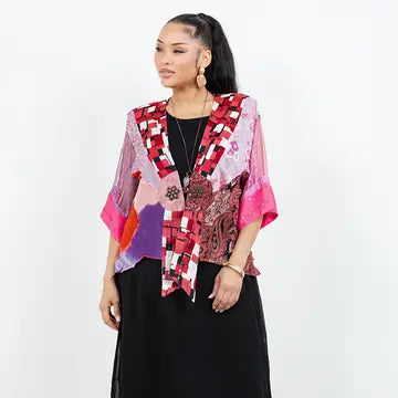 5031 Pink Frog Closure Jacket – Cottonways
